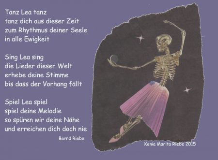 Tanz Lea, tanz! Gedicht Collage - Blue Blog
